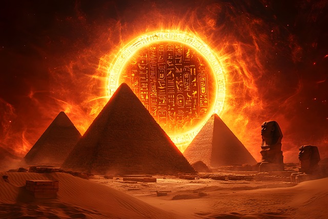 Download Egypt, Pyramids, Portal. Royalty-Free Stock Illustration Image ...
