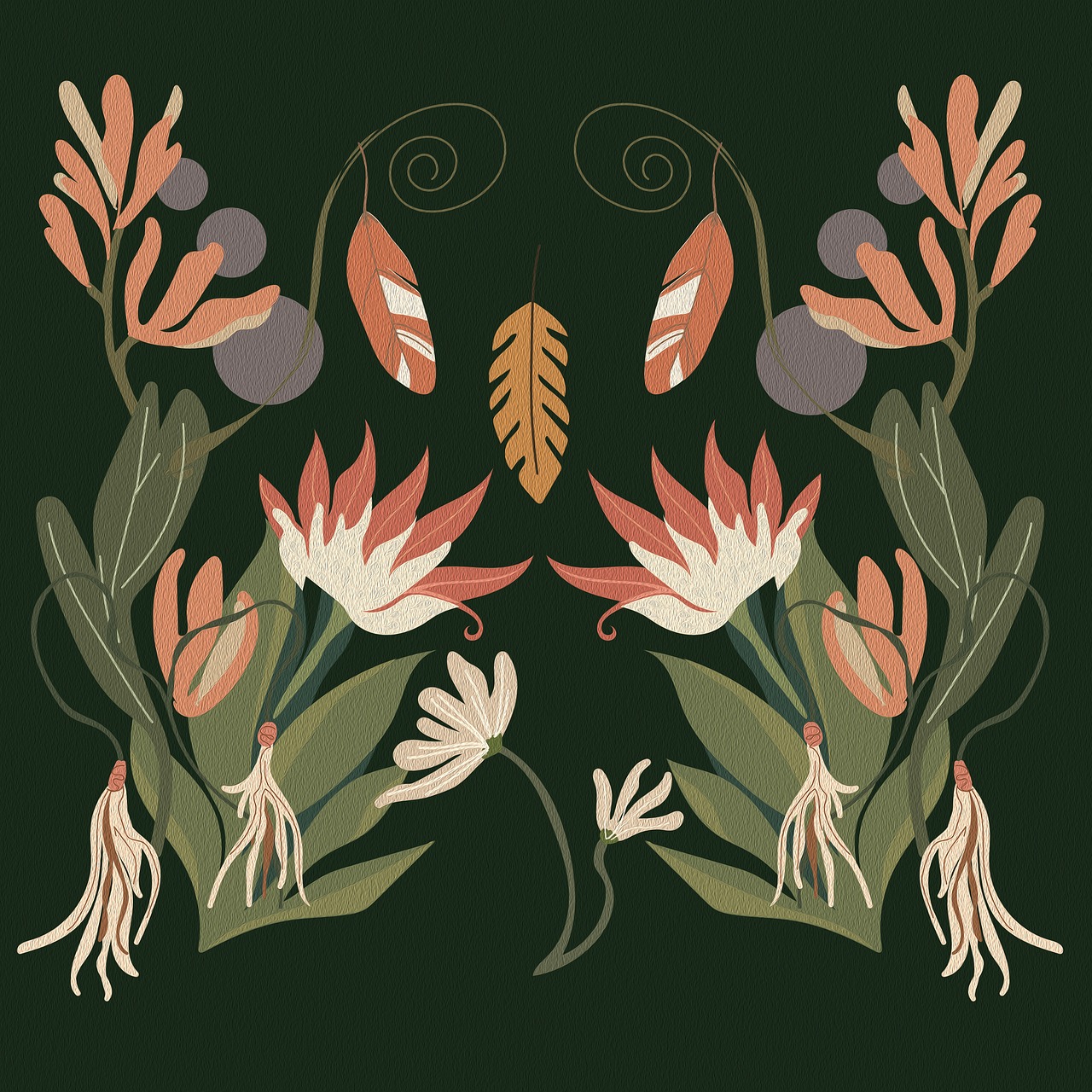 Download Retro, Nature, Plants. Royalty-Free Stock Illustration Image ...