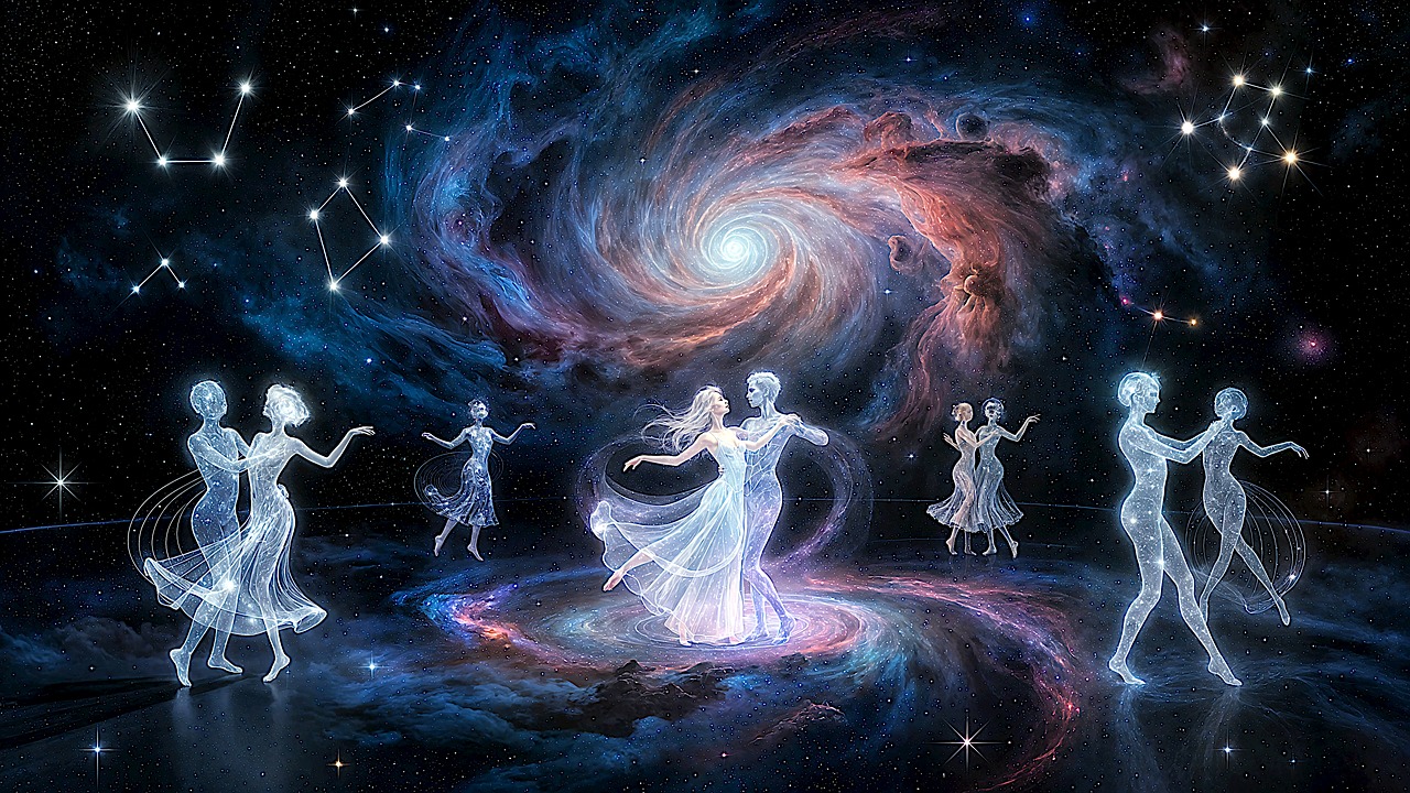 Download Dance, Cosmos, Starry Sky. Royalty-Free Stock Illustration ...