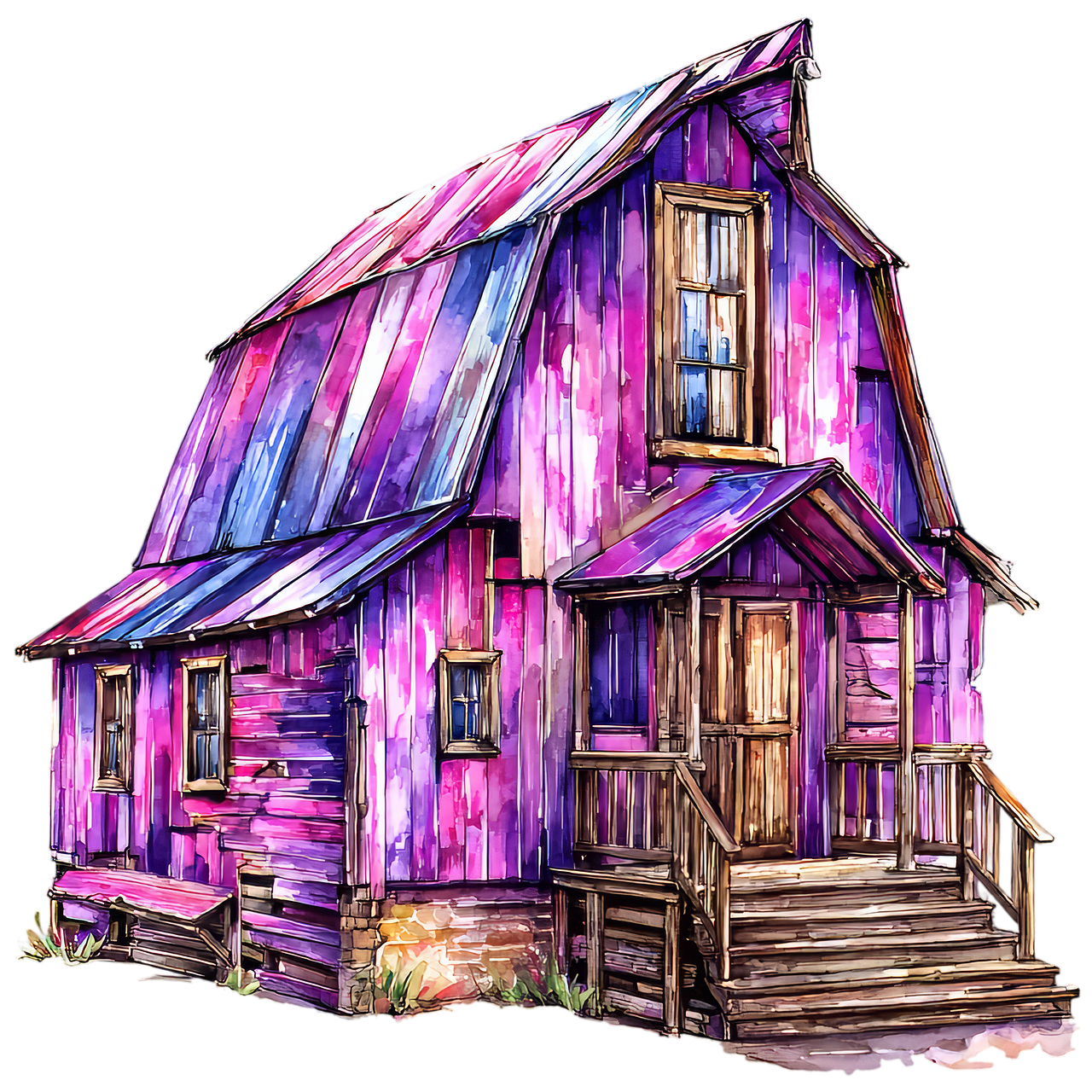 Download Wooden House, Violet, Alive. Royalty-Free Stock Illustration ...
