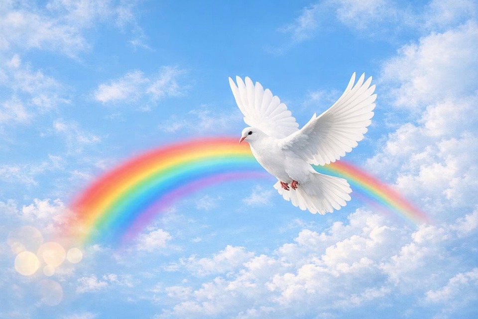 Colombe Arc-En-Ciel Vol - Image gratuite sur Pixabay