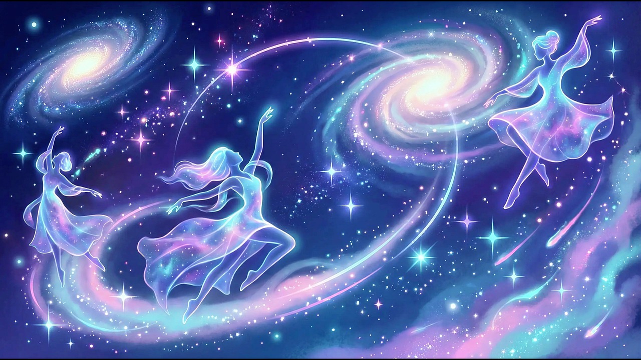 Download Dance, Cosmos, Universe. Royalty-Free Stock Illustration Image ...