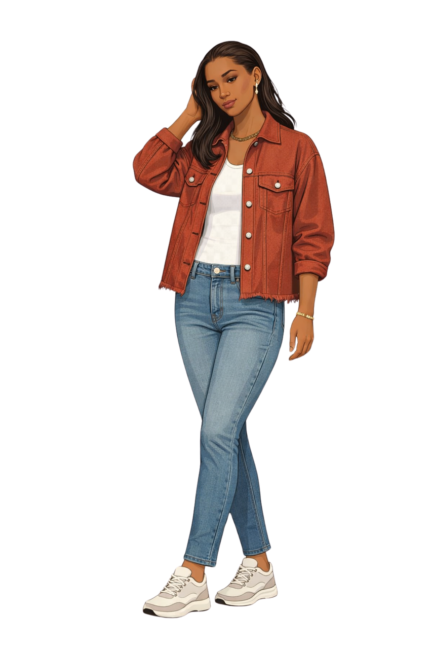 Download Fashion Illustration, Stylish Woman, Casual Outfit. Royalty ...