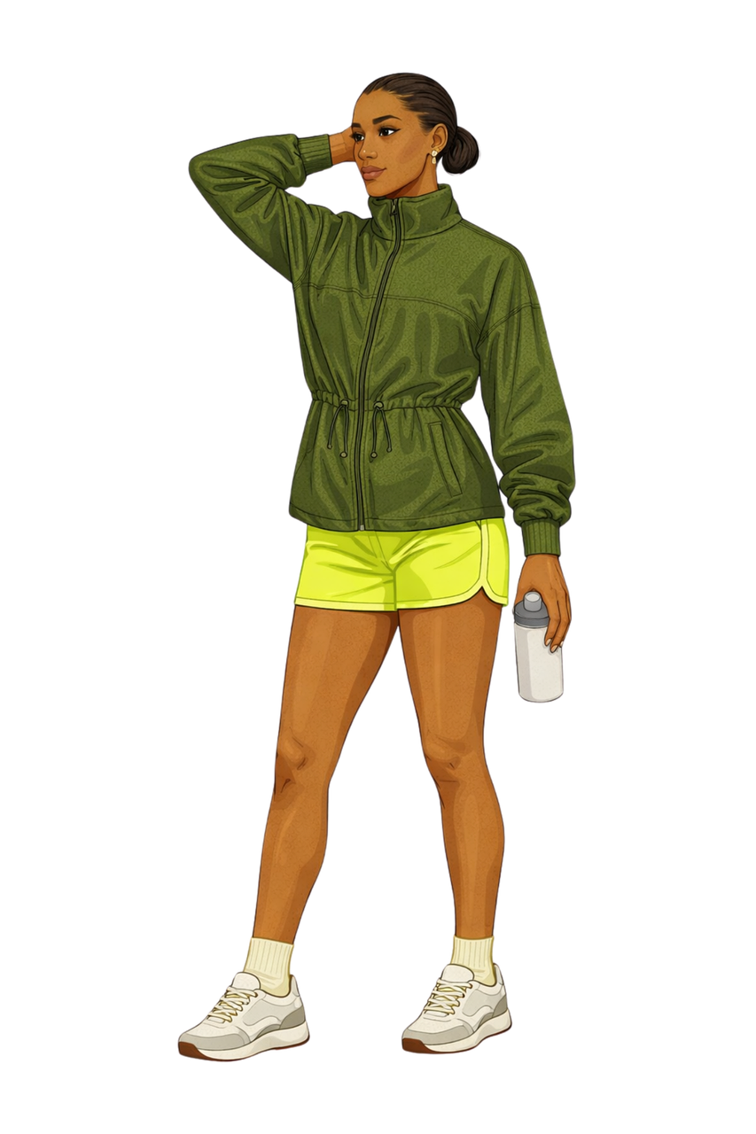 Download Fashion Illustration, Athletic Woman, Sporty Outfit. Royalty ...