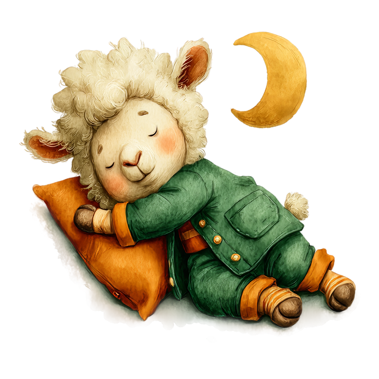 Download Sheep, Sleeping, Green. Royalty-Free Stock Illustration Image ...