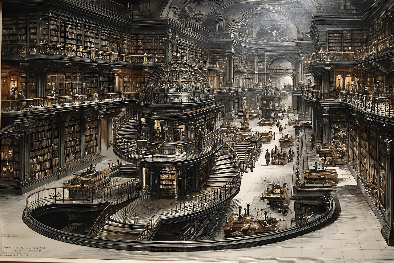Download Library, Engraving, Diderot. Royalty-Free Stock Illustration ...