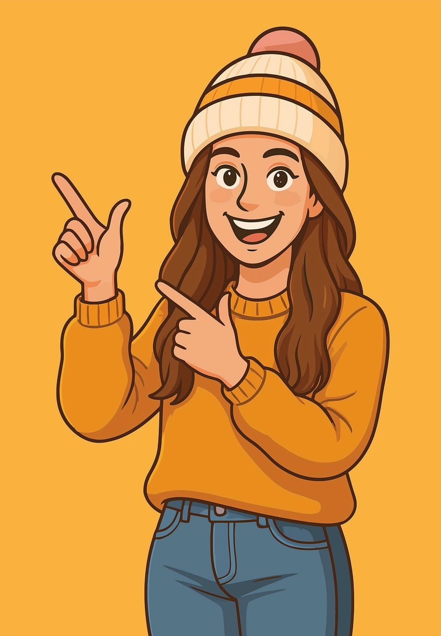 Download Cartoon Girl, Cartoon Character, Smiling Woman. Royalty-Free ...