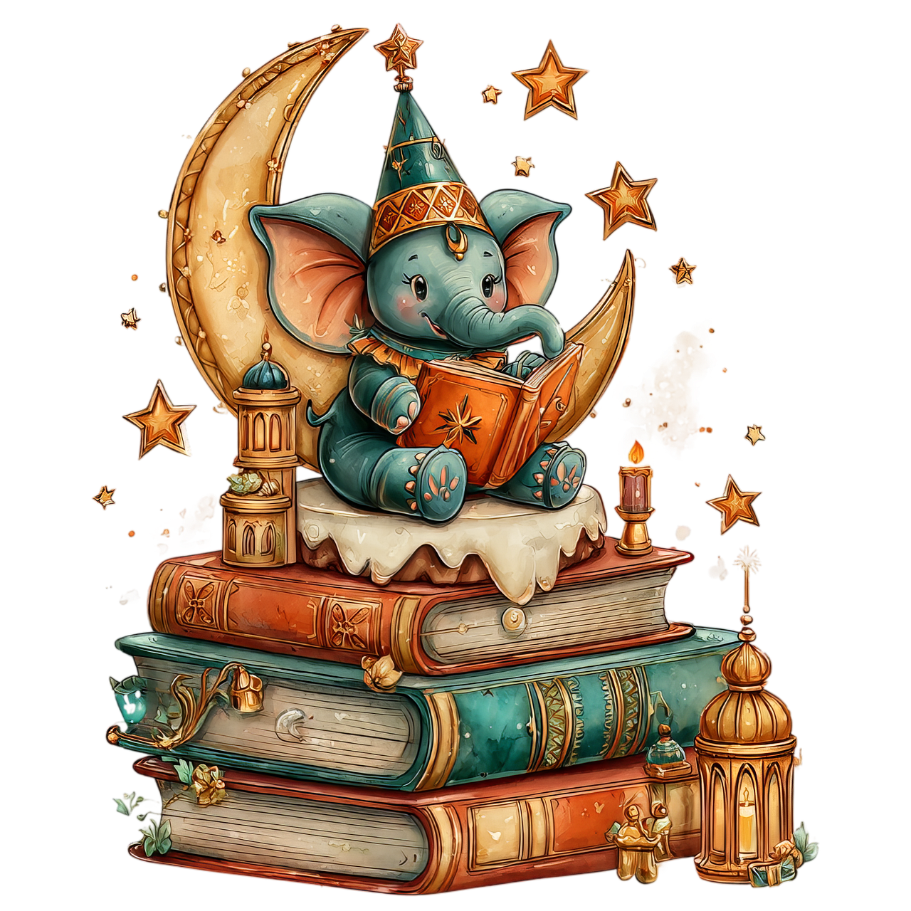 Download Elephant, Wizard, Magic. Royalty-Free Stock Illustration Image ...