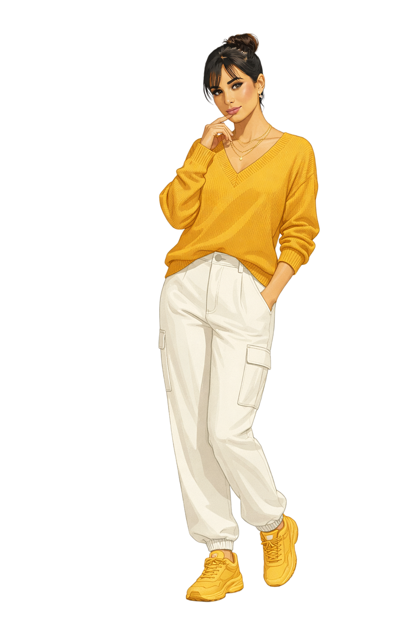 Download Fashion Illustration, Stylish Woman, Modern Outfit. Royalty ...