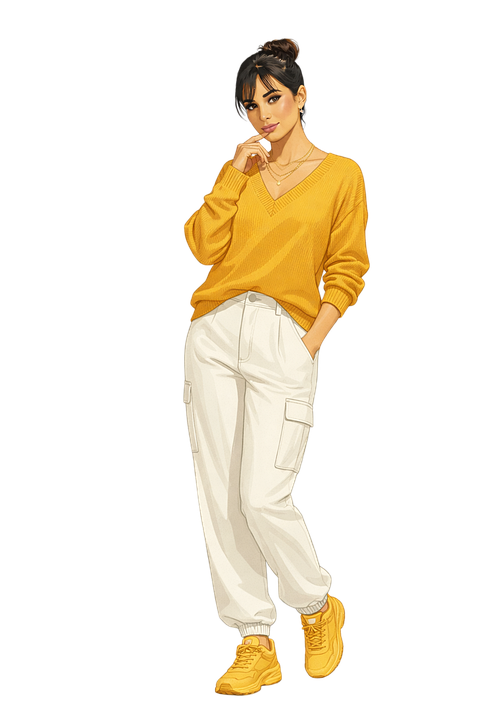 Download Fashion Illustration, Stylish Woman, Modern Outfit. Royalty ...