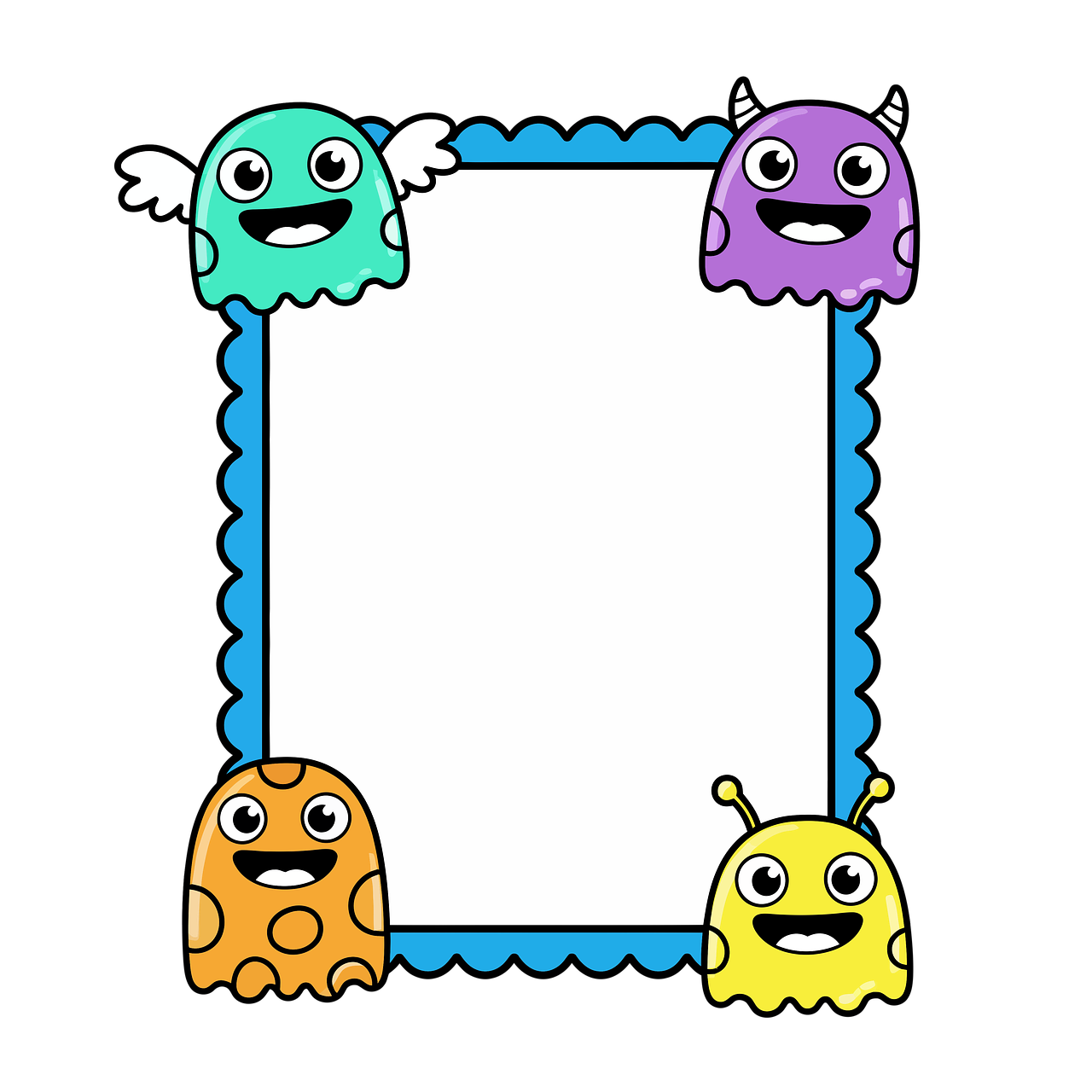 Download Frame, Monsters, Cartoon. Royalty-Free Stock Illustration ...