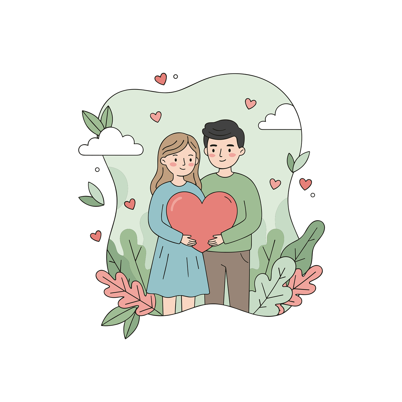 Download Family Illustration, Family Love, Parents And Children ...