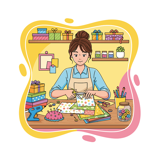 Download Handmade Illustration, Crafting Workspace, Creative Woman ...