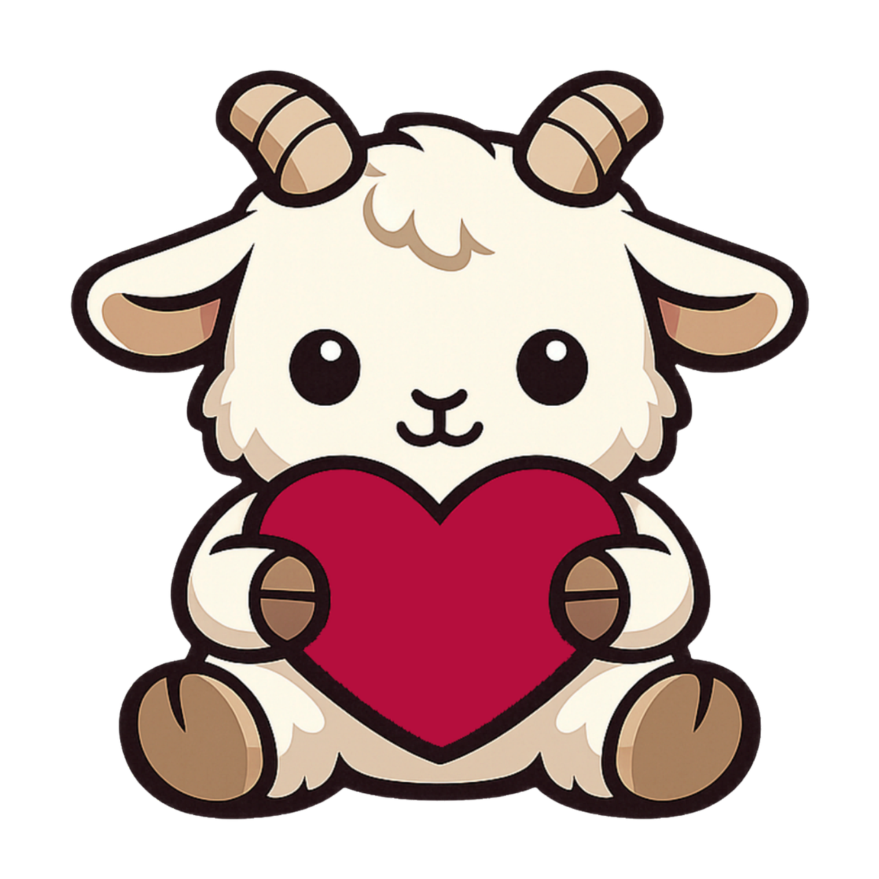 Download Baby Goat Illustration, Cute Animal, Cartoon Object. Royalty ...