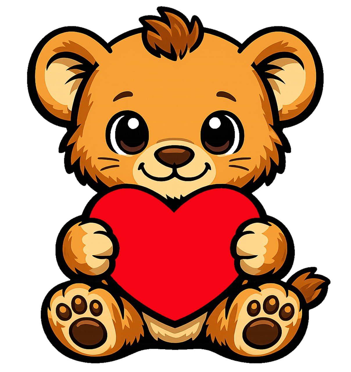 Download Baby Lion Illustration, Cute Animal, Cartoon Object. Royalty ...