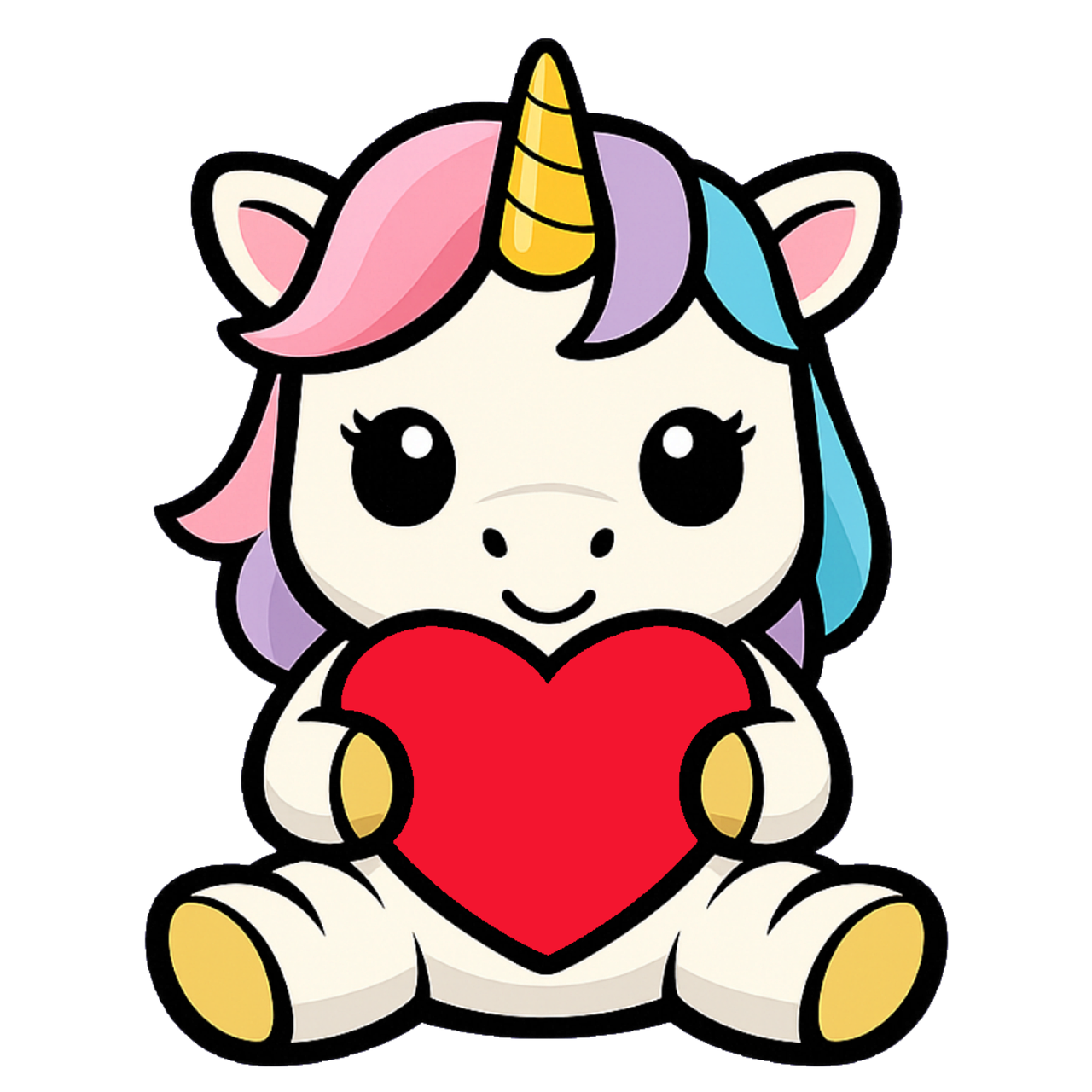 Download Baby Unicorn Illustration, Cute Fantasy Creature, Cartoon ...