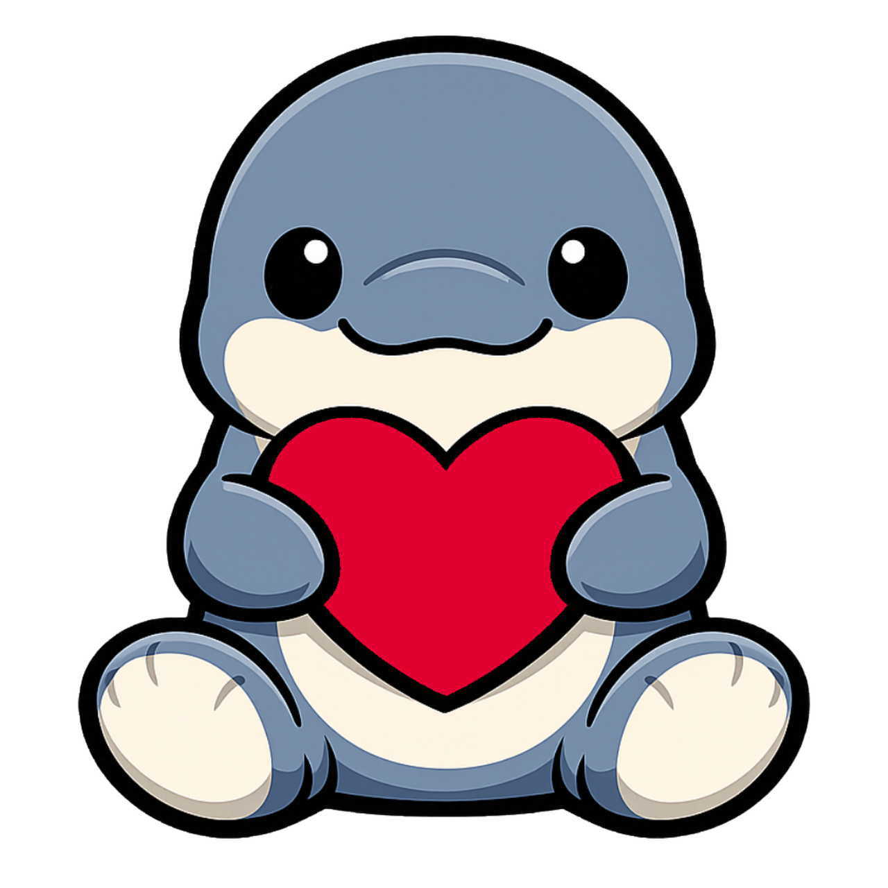 Download Baby Dolphin Illustration, Cute Marine Animal, Cartoon Object ...