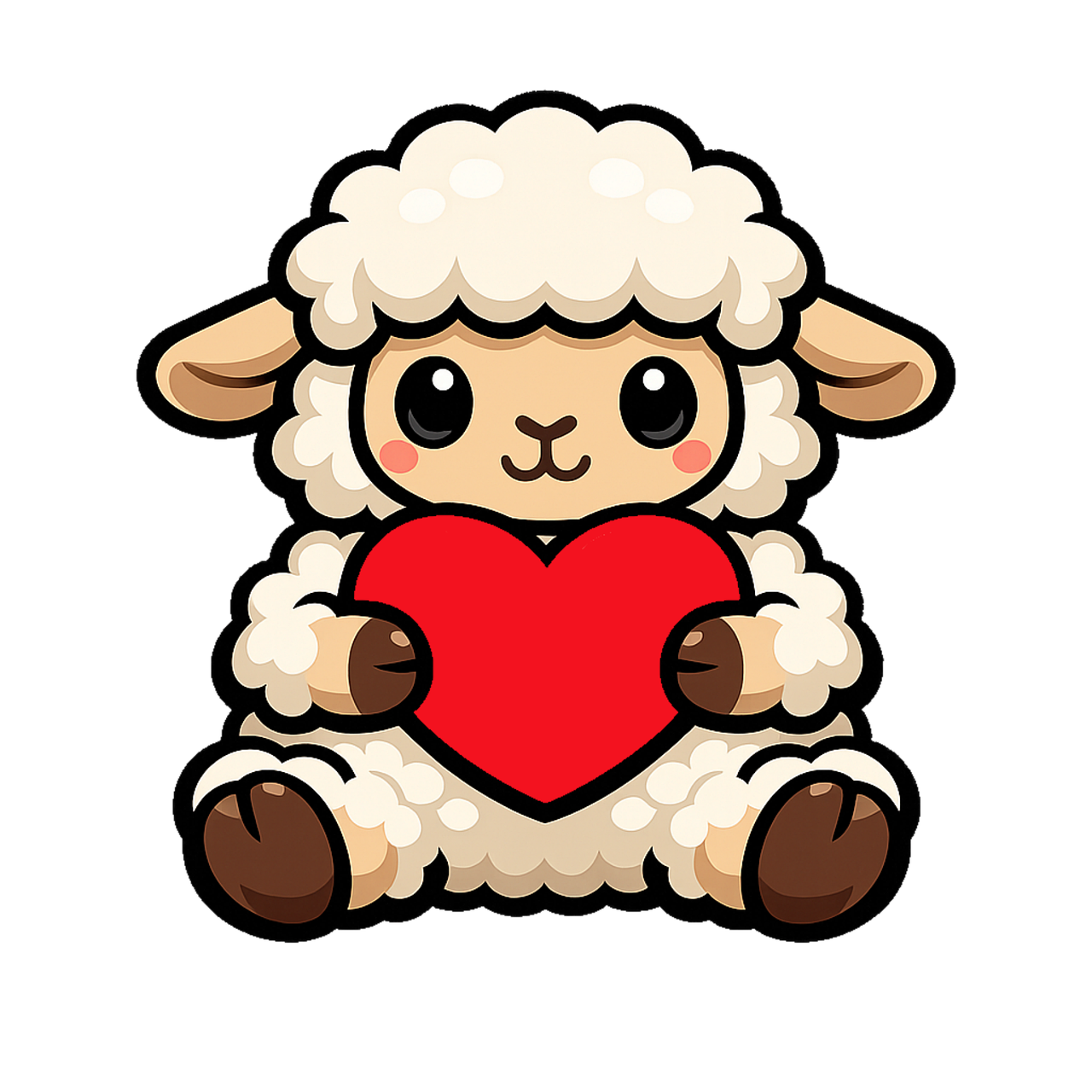 Download Baby Sheep Illustration, Cute Animal, Cartoon Object. Royalty ...