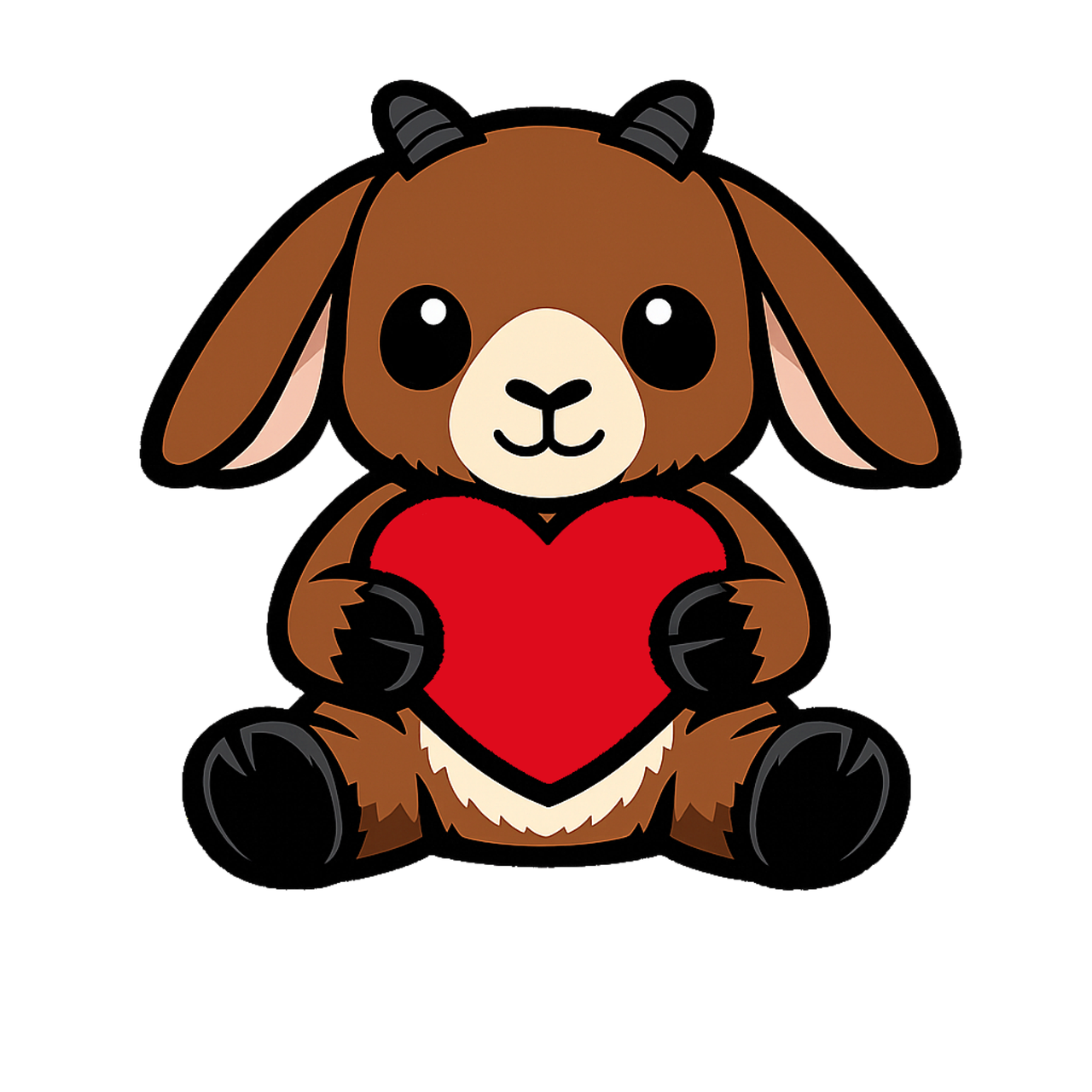 Download Baby Goat Illustration, Cute Animal, Cartoon Object. Royalty ...