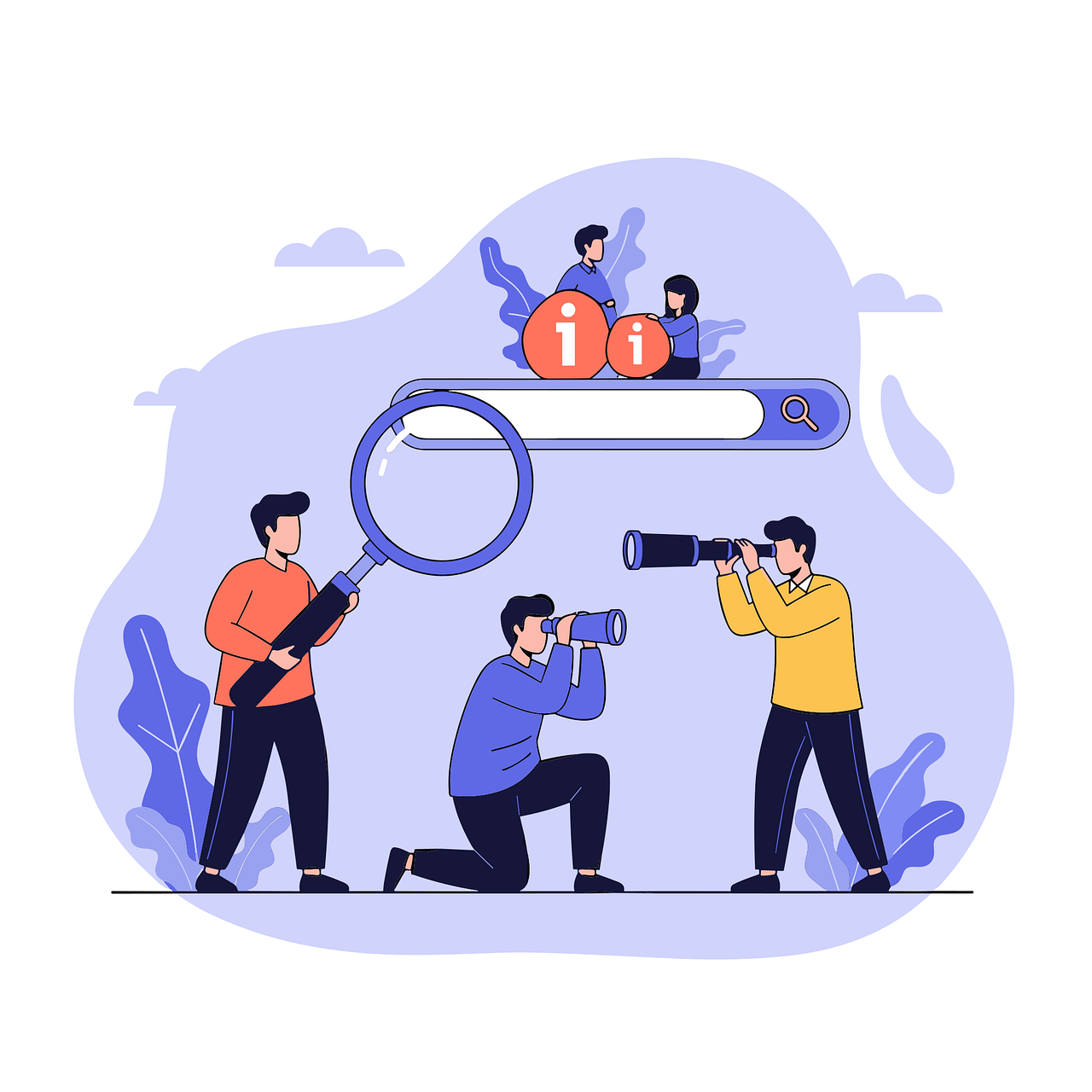 Download Online Search Illustration, Information Search, Seo Concept ...