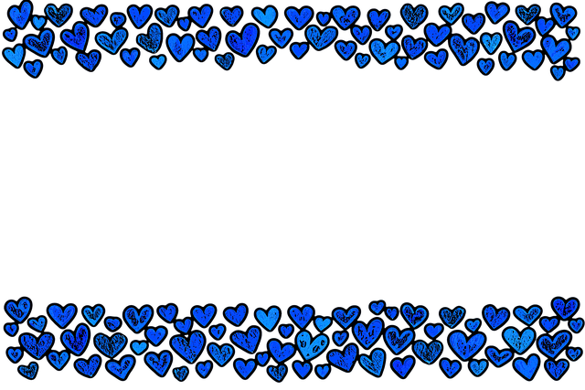 Download Hearts, Blue, Border. Royalty-Free Stock Illustration Image ...