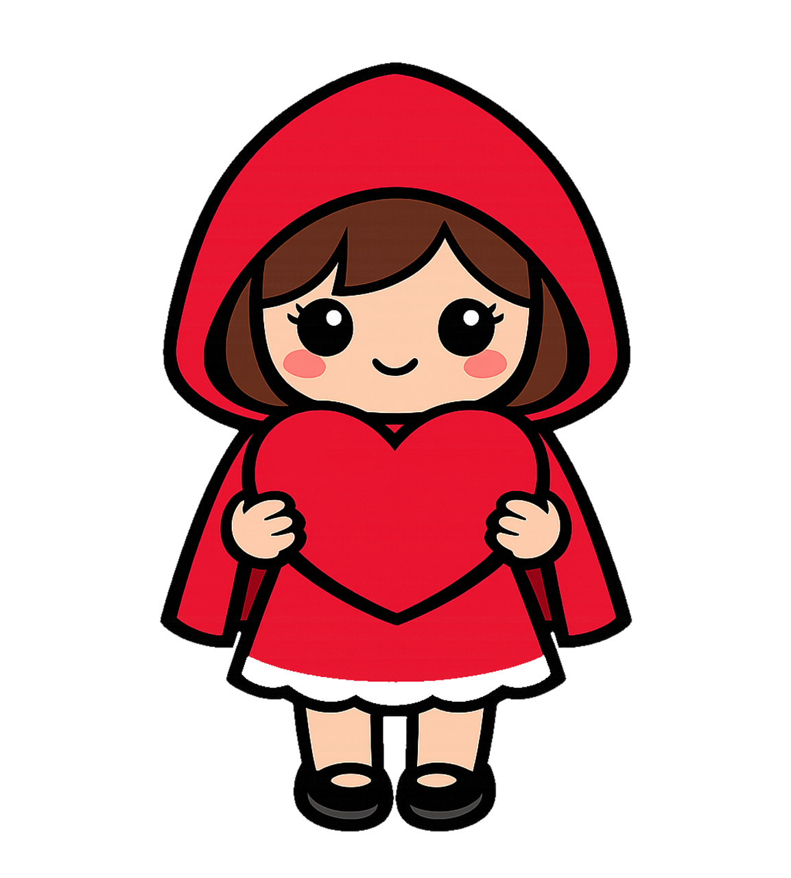 Download Little Red Riding Hood, Cute Girl, Kawaii. Royalty-Free Vector ...