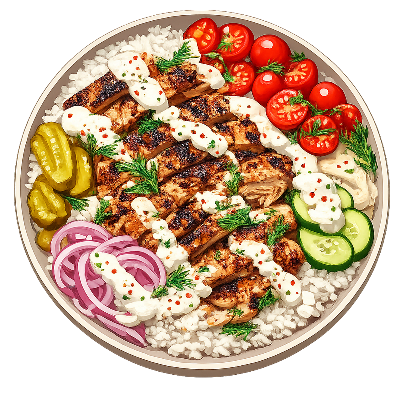 Download Chicken Shawarma, Shawarma Bowl, Mediterranean Food. Royalty ...