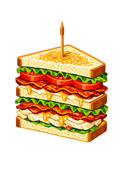 Download Club Sandwich, Gourmet Sandwich, Triple Stack. Royalty-Free ...