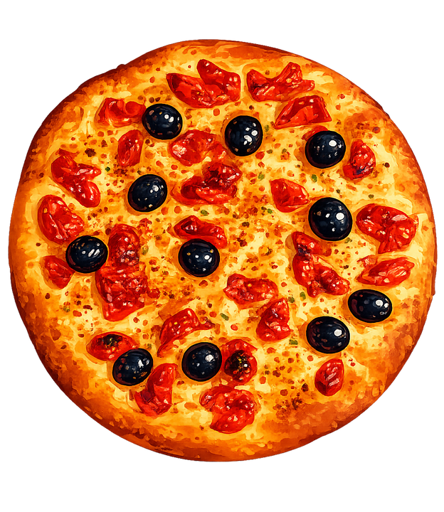 Download Focaccia, Focaccia Barese, Italian Food. Royalty-Free Vector ...