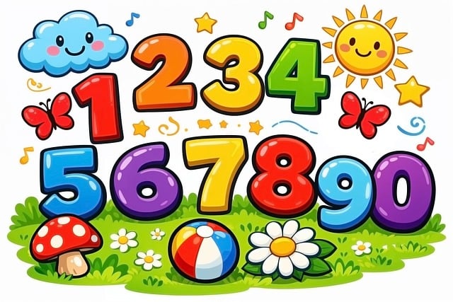 Download Numbers, Colorful, Educational. Royalty-Free Stock ...
