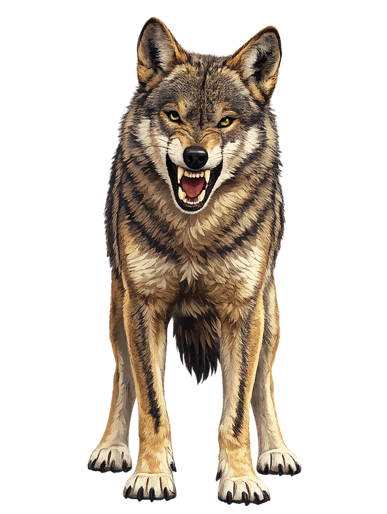 Download Wolf, Snarling Wolf, Aggressive Wolf. Royalty-Free Vector ...