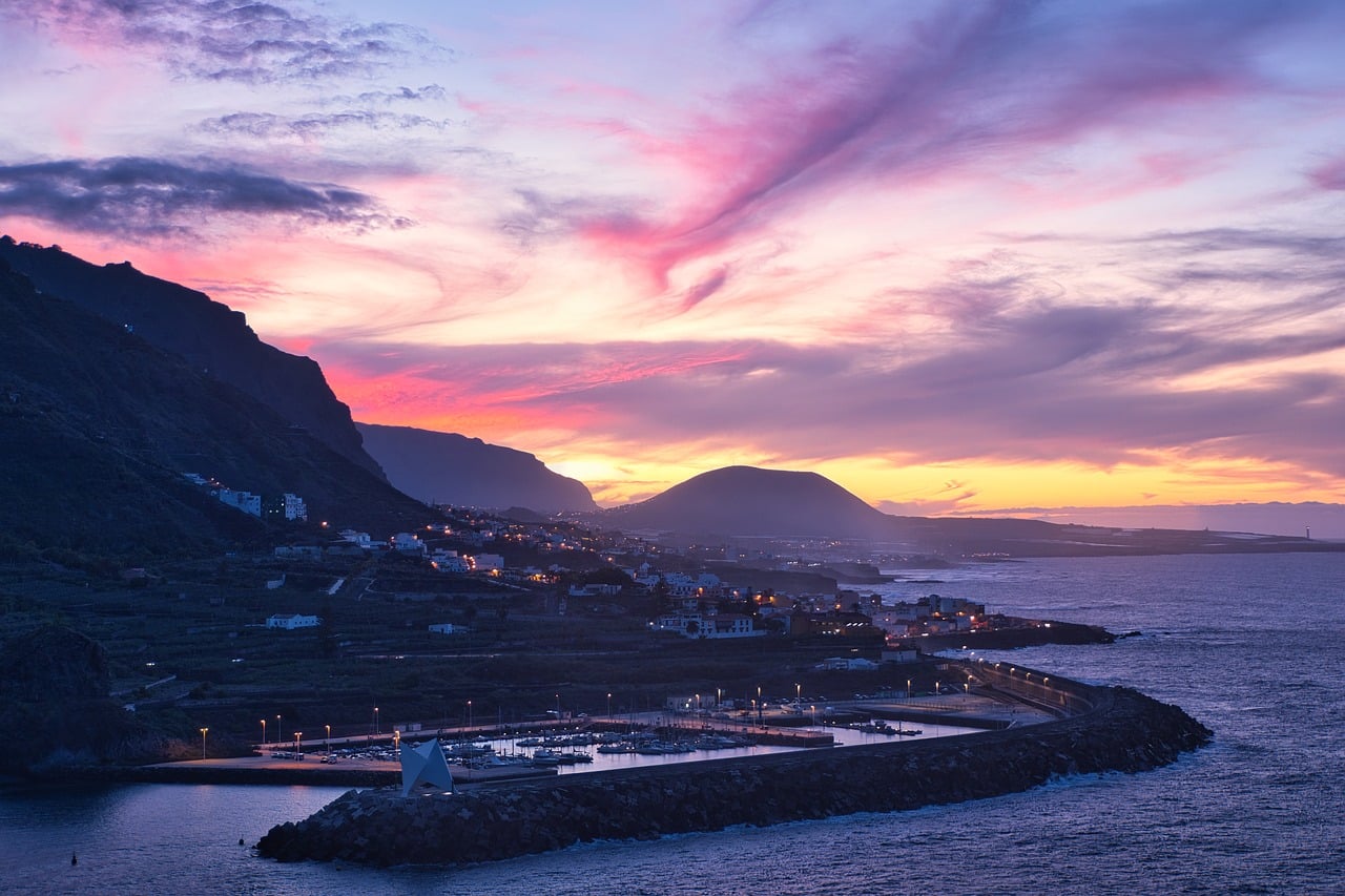Tenerife Sunset Harbor - Free photo on Pixabay