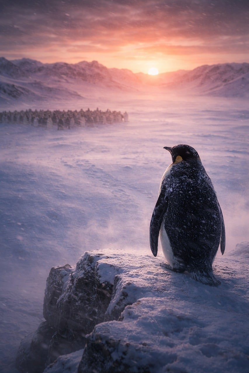 Download Penguin, Ice, Snow. Royalty-Free Stock Illustration Image ...