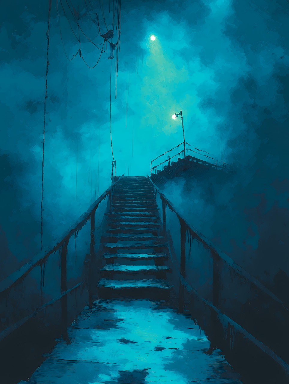 Download Stairs, Night, Sky. Royalty-Free Stock Illustration Image ...