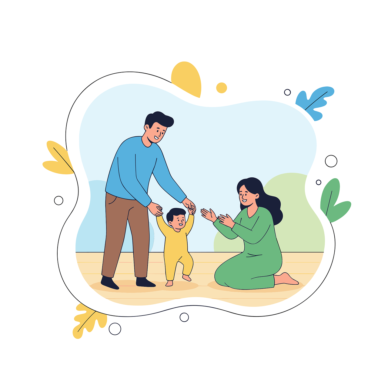 Download Family, Parents, Toddler. Royalty-Free Vector Graphic - Pixabay