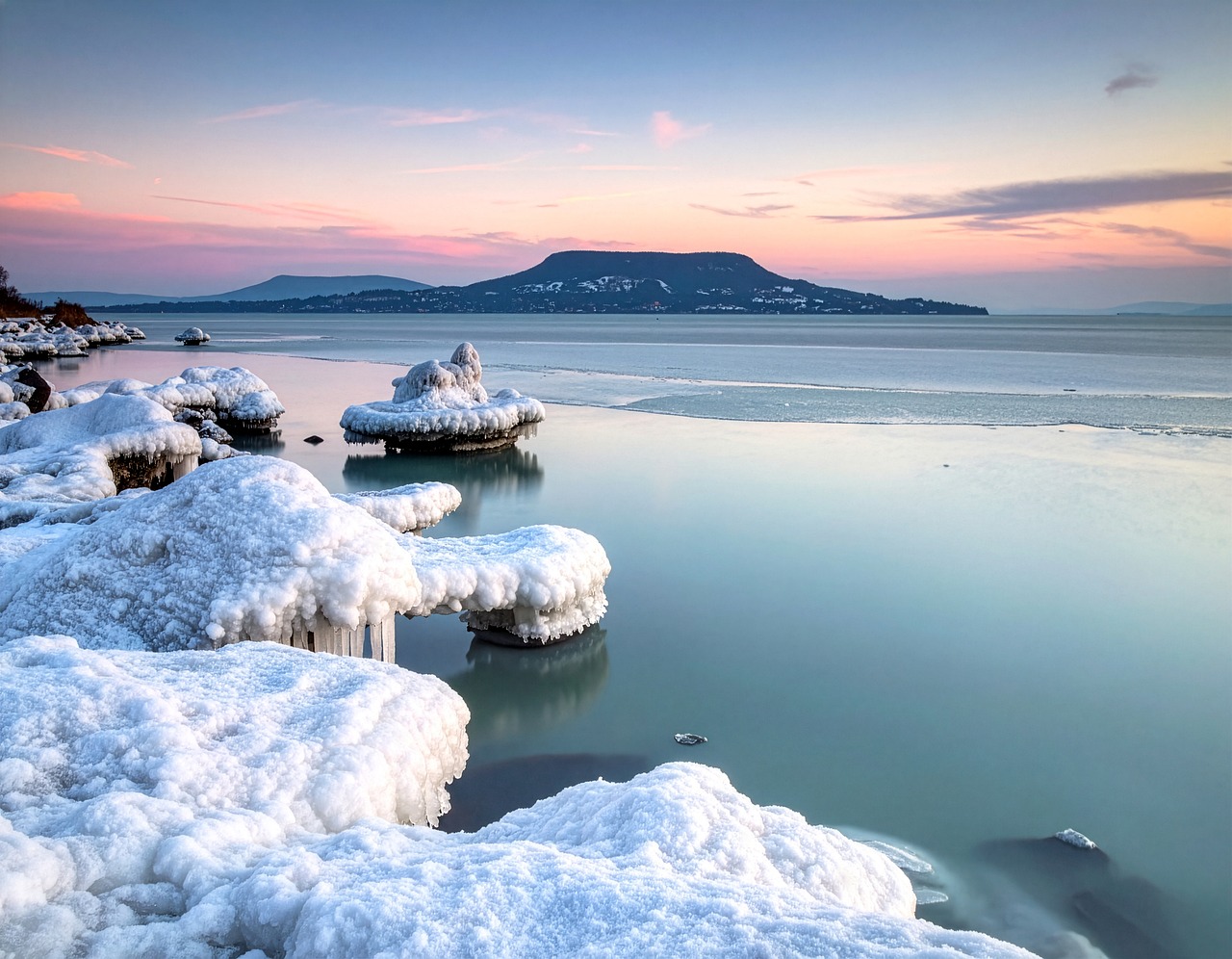 Ice Lake Balaton Badacsony - Free photo on Pixabay