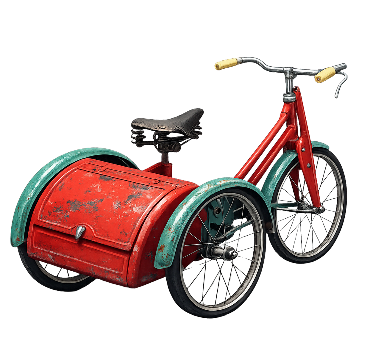 Download Cargo Tricycle, Vintage Tricycle, Cargo Bike. Royalty-Free ...