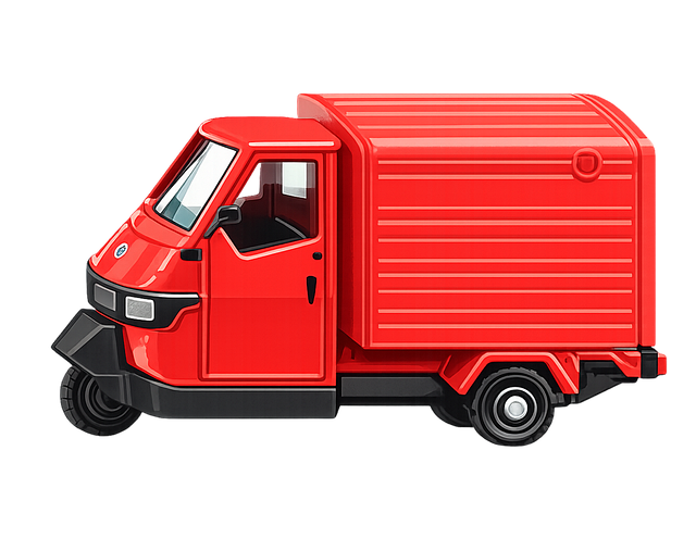 Download Delivery Truck, Small Cargo Truck, Red Delivery Vehicle ...
