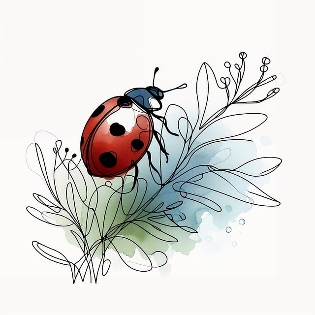 Download Ladybird, Ladybug, Line. Royalty-Free Stock Illustration Image ...