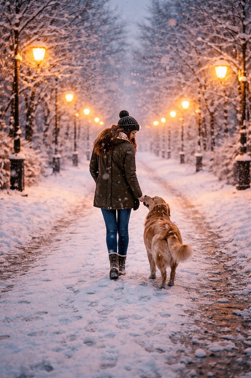 Winter Walk Snow Street Lamps Cold - Free photo on Pixabay