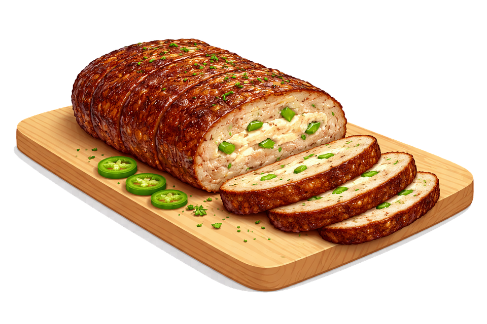 Download Meatloaf, Jalapeno Popper, Stuffed Meatloaf. Royalty-Free ...