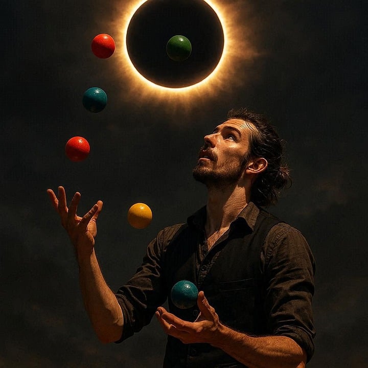 Download Juggler, Solar Eclipse, Nature. Royalty-Free Stock ...