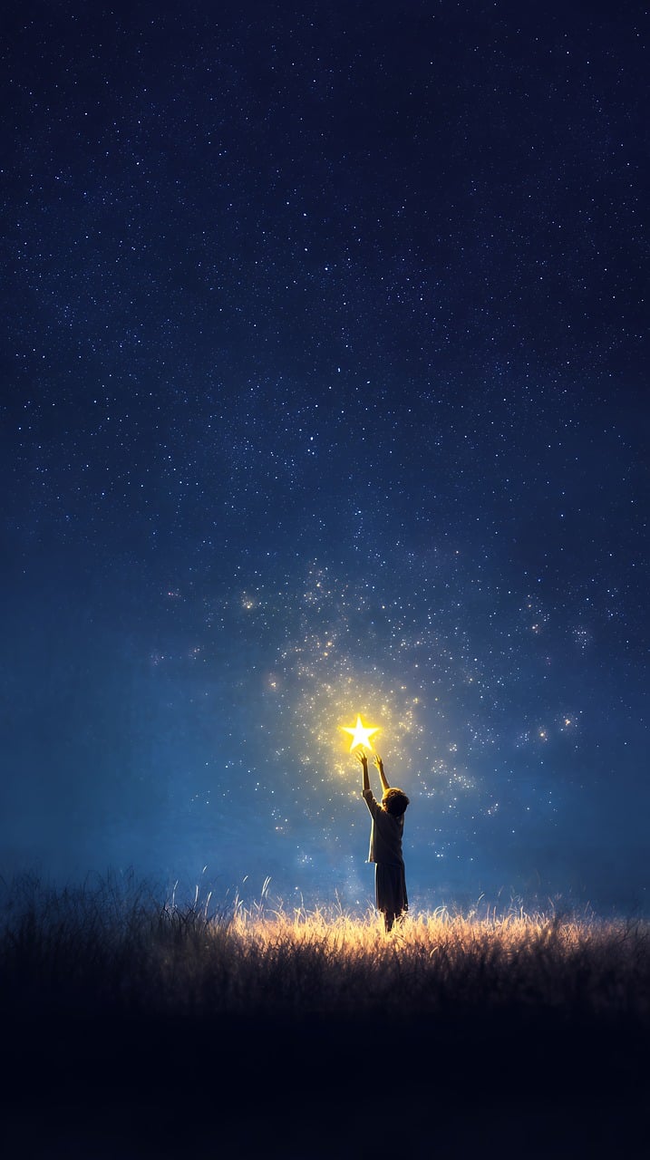 Download Child, Star, Night. Royalty-Free Stock Illustration Image ...