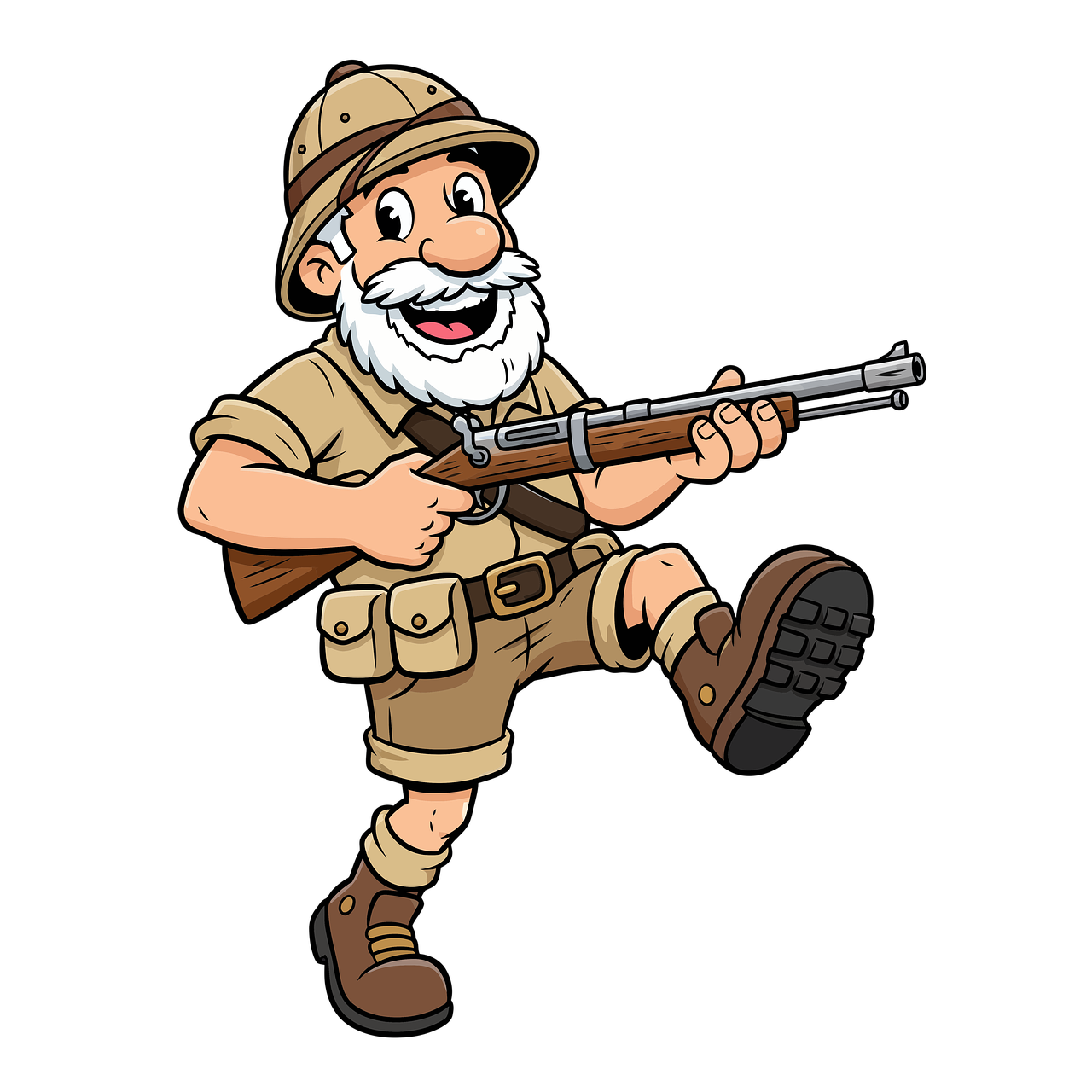 Download Cartoon, Hunter, Caricature. Royalty-Free Stock Illustration ...