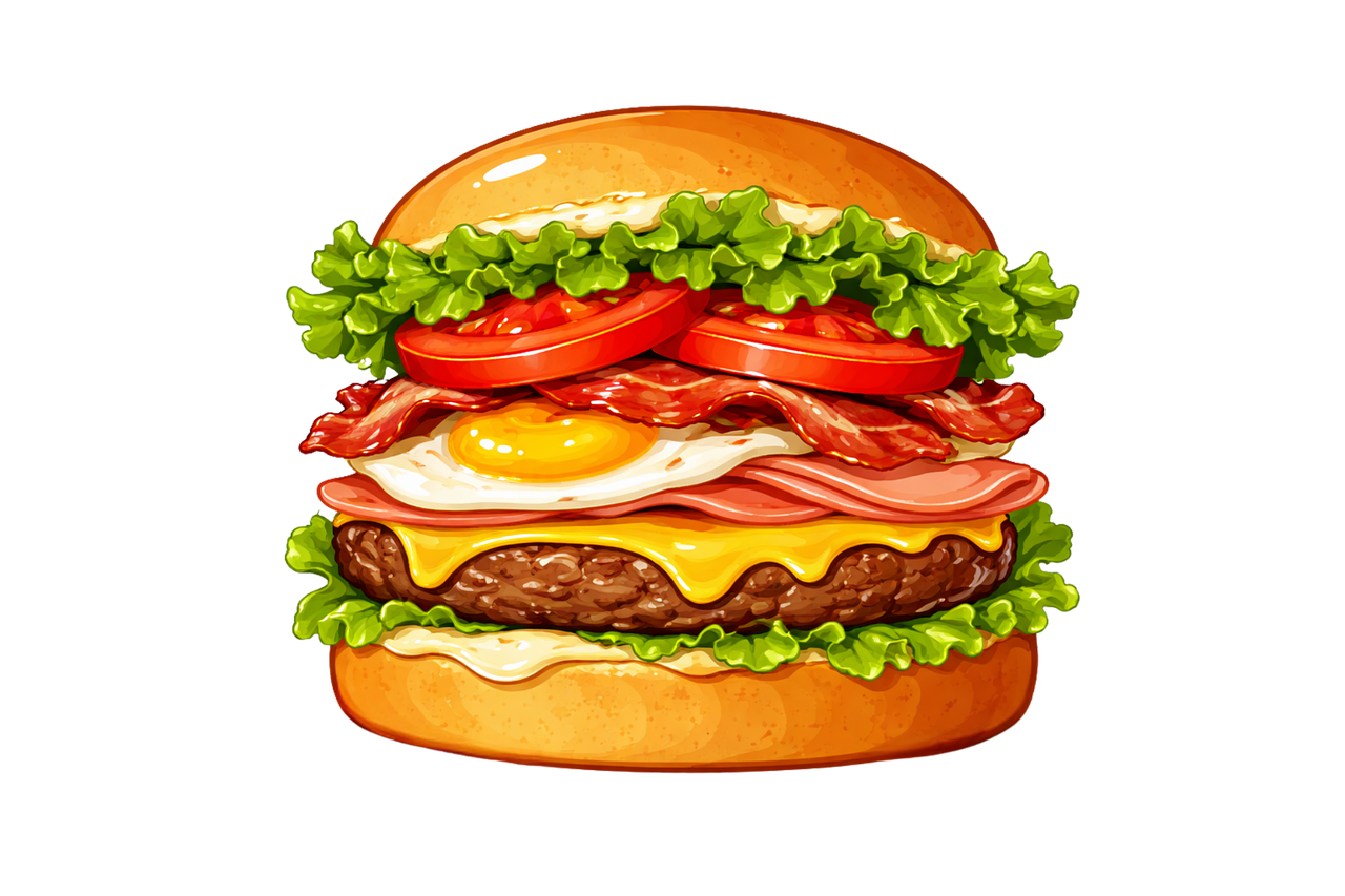 Download Burger, Hamburger, Cheeseburger. Royalty-Free Vector Graphic ...