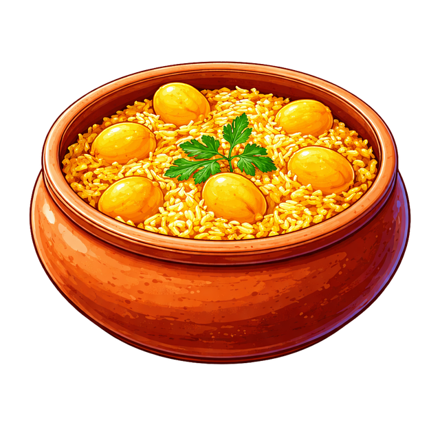 Download Arroz De Pequi, Pequi, Brazilian Food. Royalty-Free Vector ...