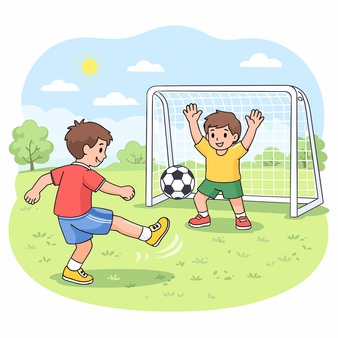 Download Children, Football, Kids Sport. Royalty-Free Vector Graphic ...
