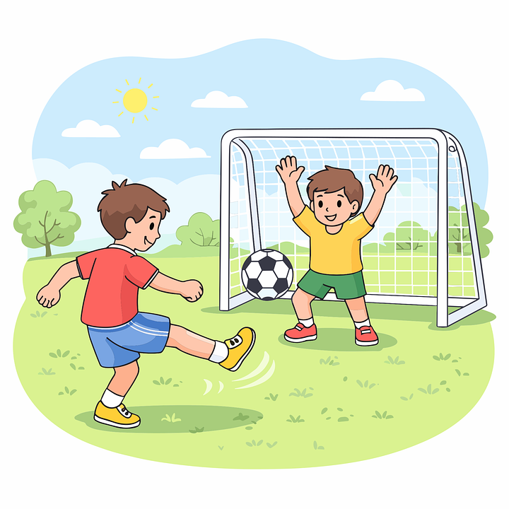 Download Children, Football, Kids Sport. Royalty-Free Vector Graphic ...