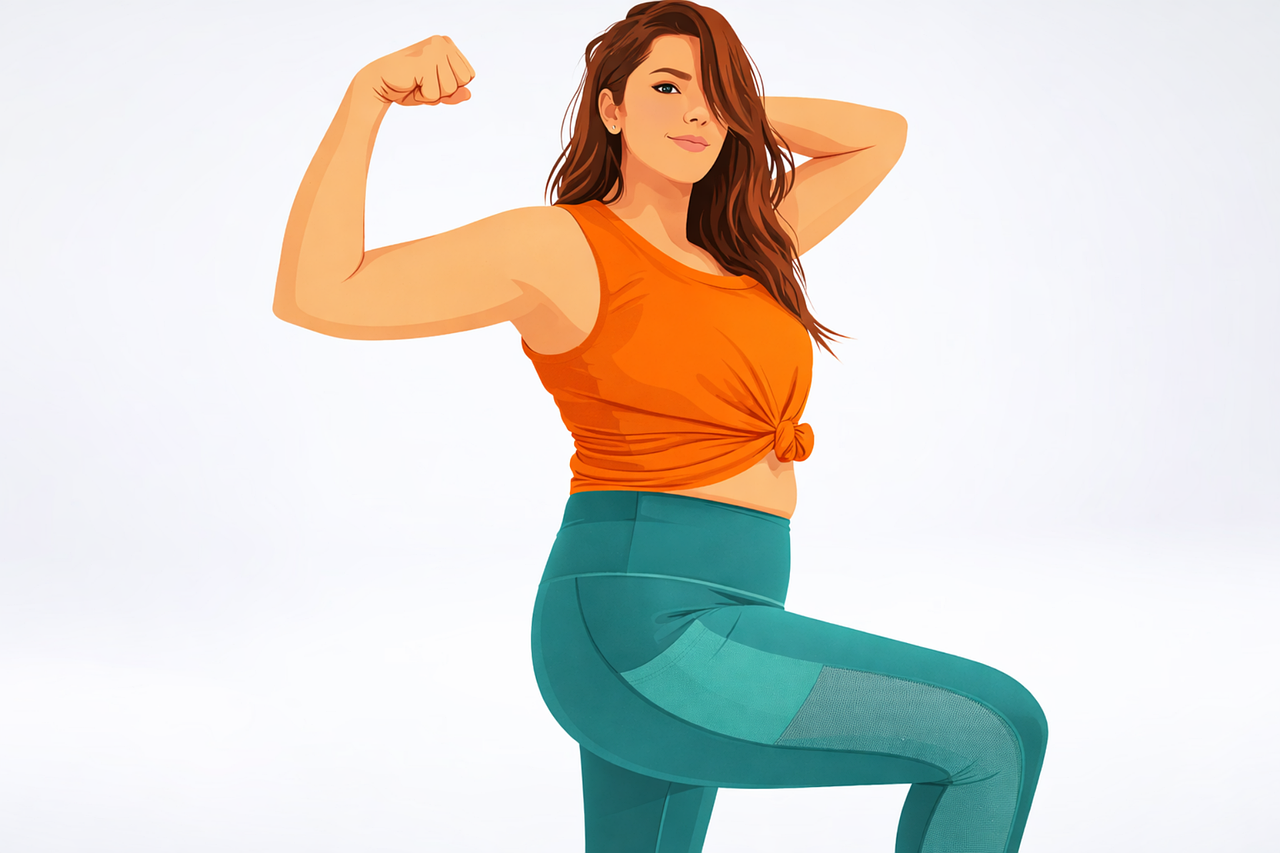 Download Strong Woman, Body Positivity, Fitness Woman. Royalty-Free ...