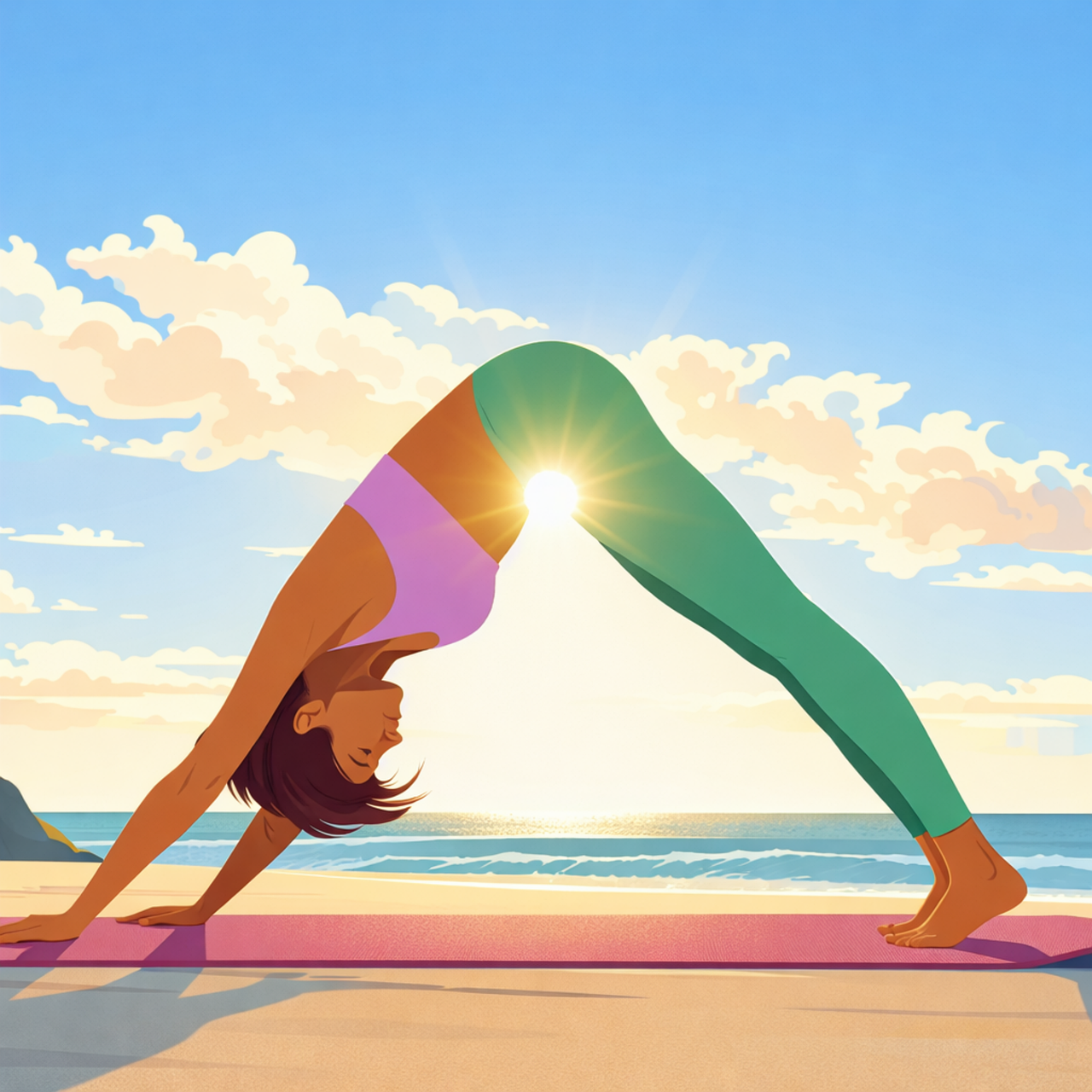 Download Yoga, Yoga Pose, Downward Dog. Royalty-Free Vector Graphic ...